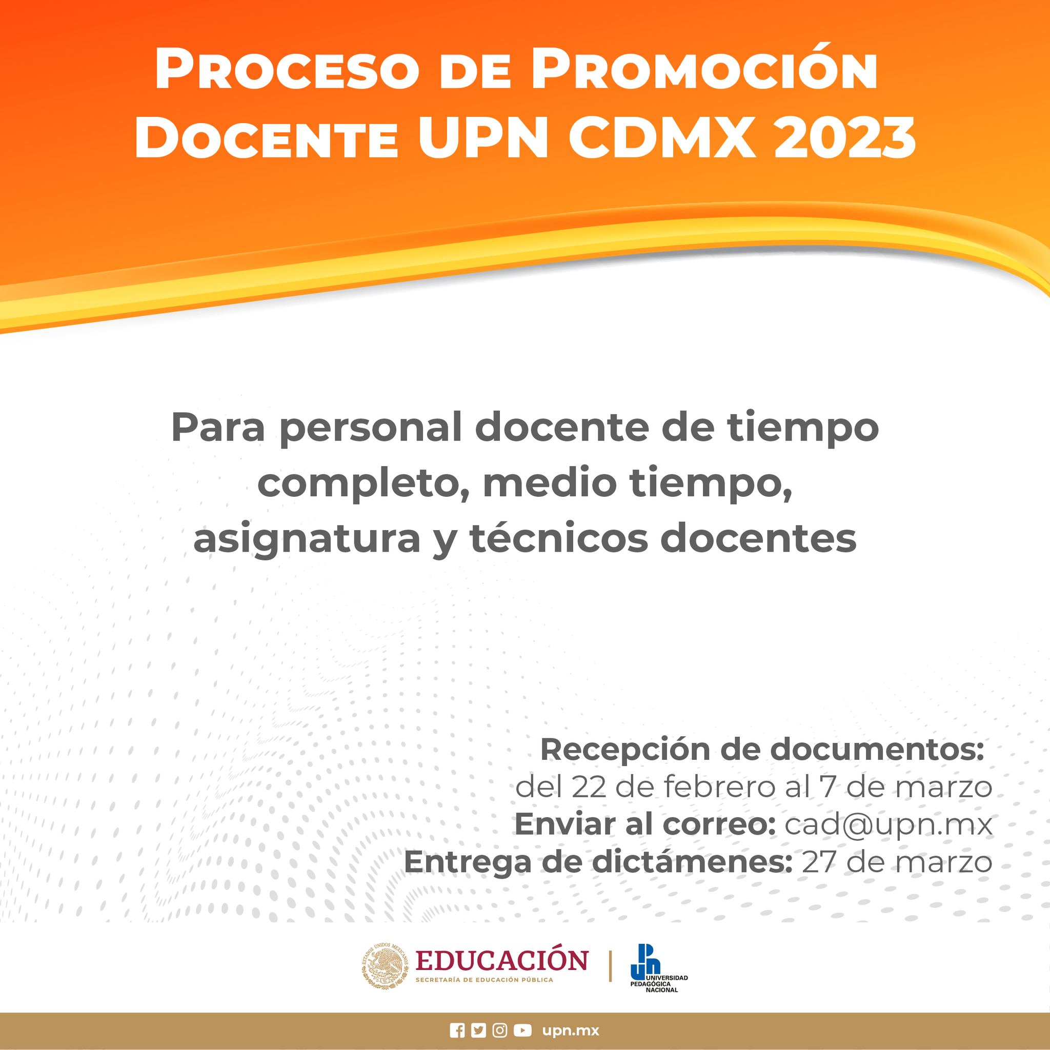 PROMOCION – Unidad 096 Norte UPN CDMX